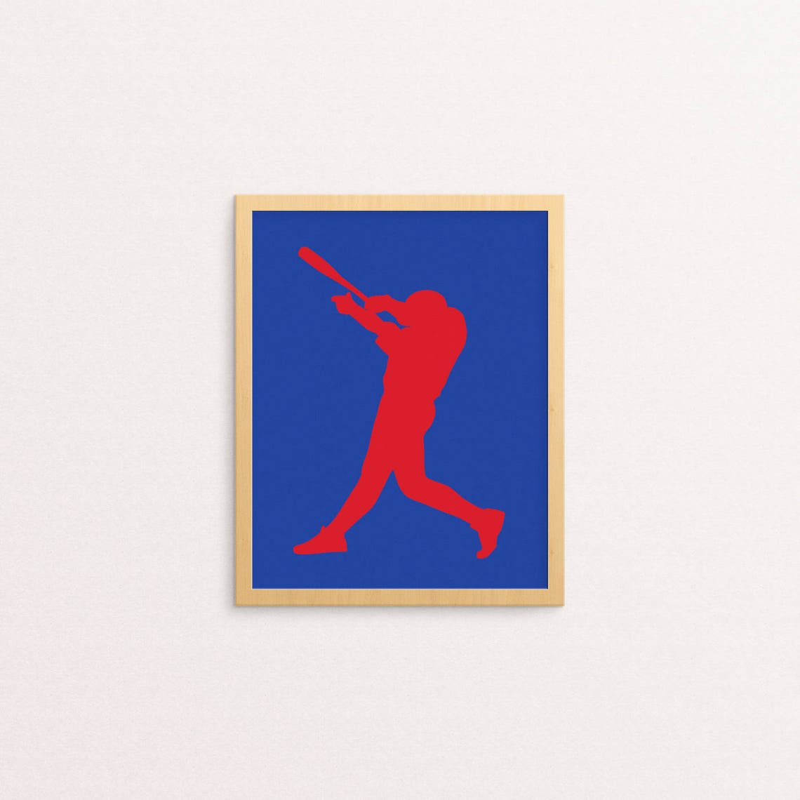 Baseball Wall Art PRINTABLE Set of 3 Baseball Player Print | Etsy