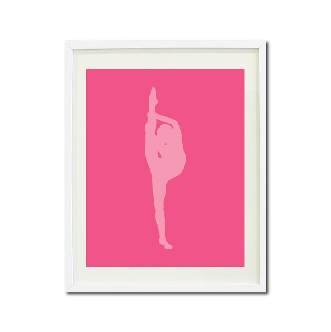 Dance Wall Art PRINTABLE | Pink Dancer Print | Girls Room | Girl Wall ...