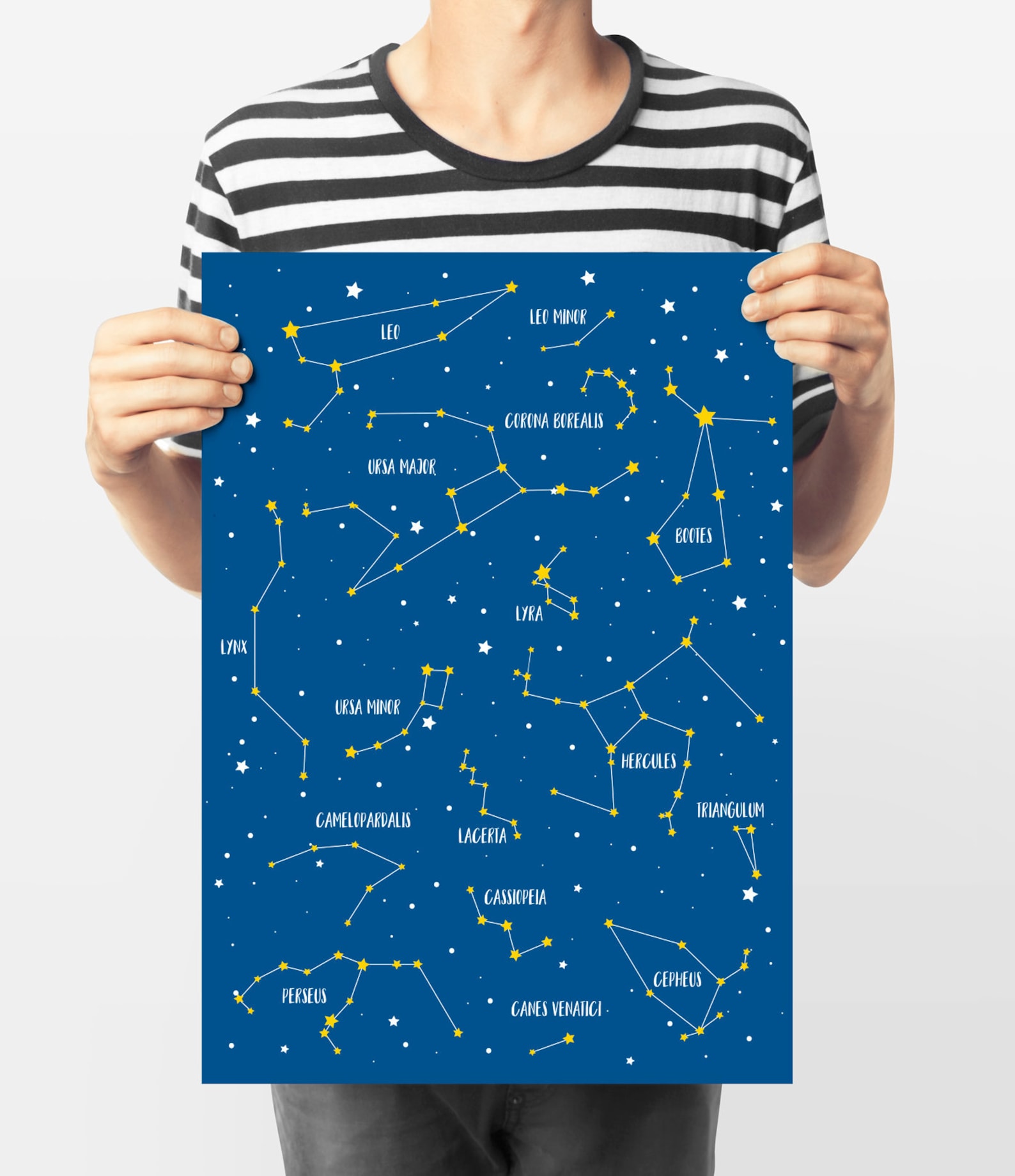 Constellation Print | Constellation Poster | Space Nursery Decor | Blue ...