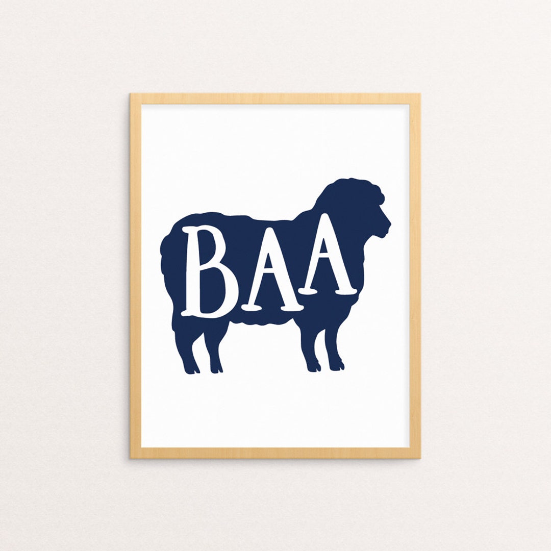 Farm Animal Nursery Art | Lamb Nursery Printable | Sheep Wall Art ...