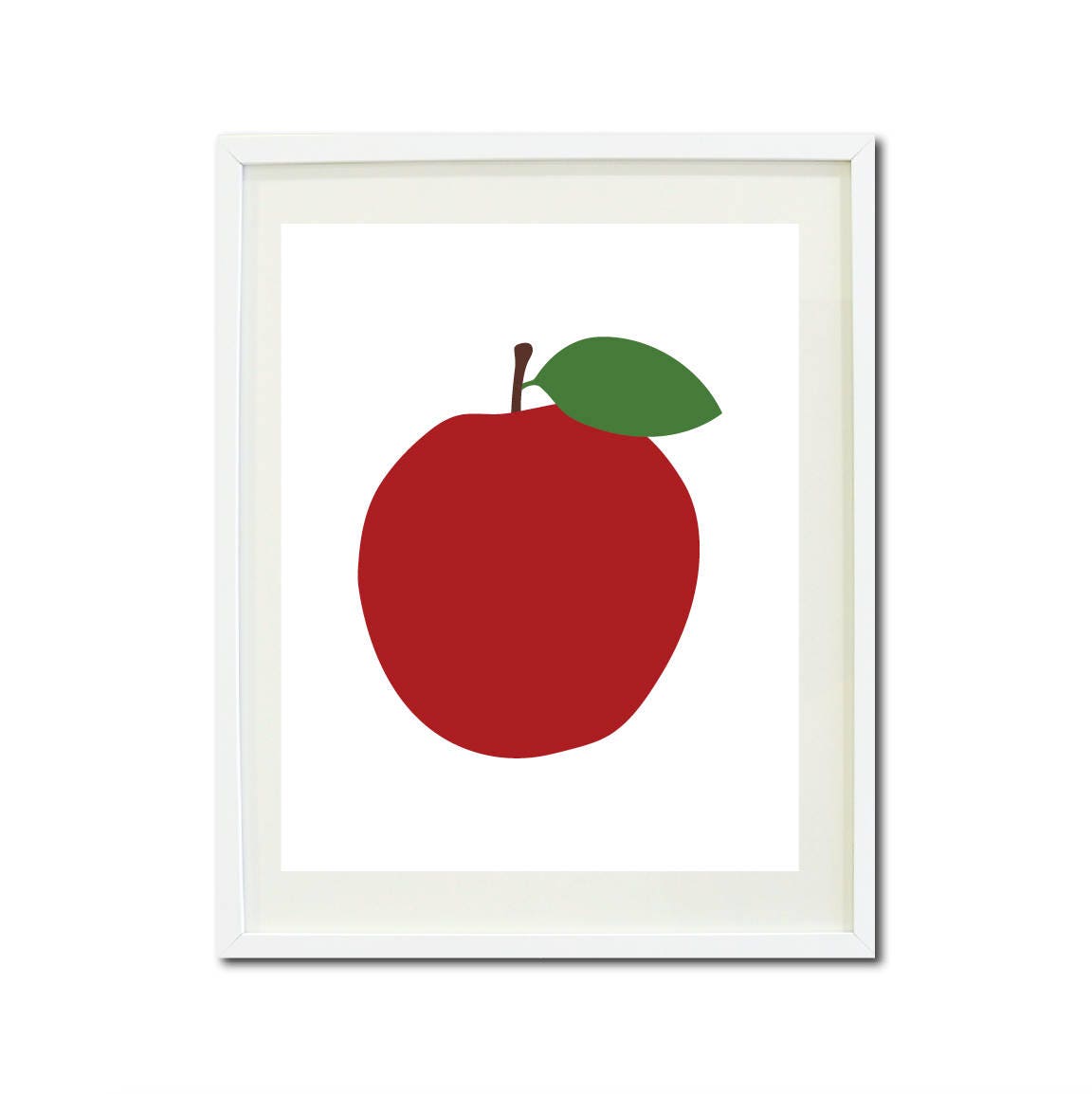 Apple Printable Apple Print Apple Wall Art Kitchen Decor - Etsy