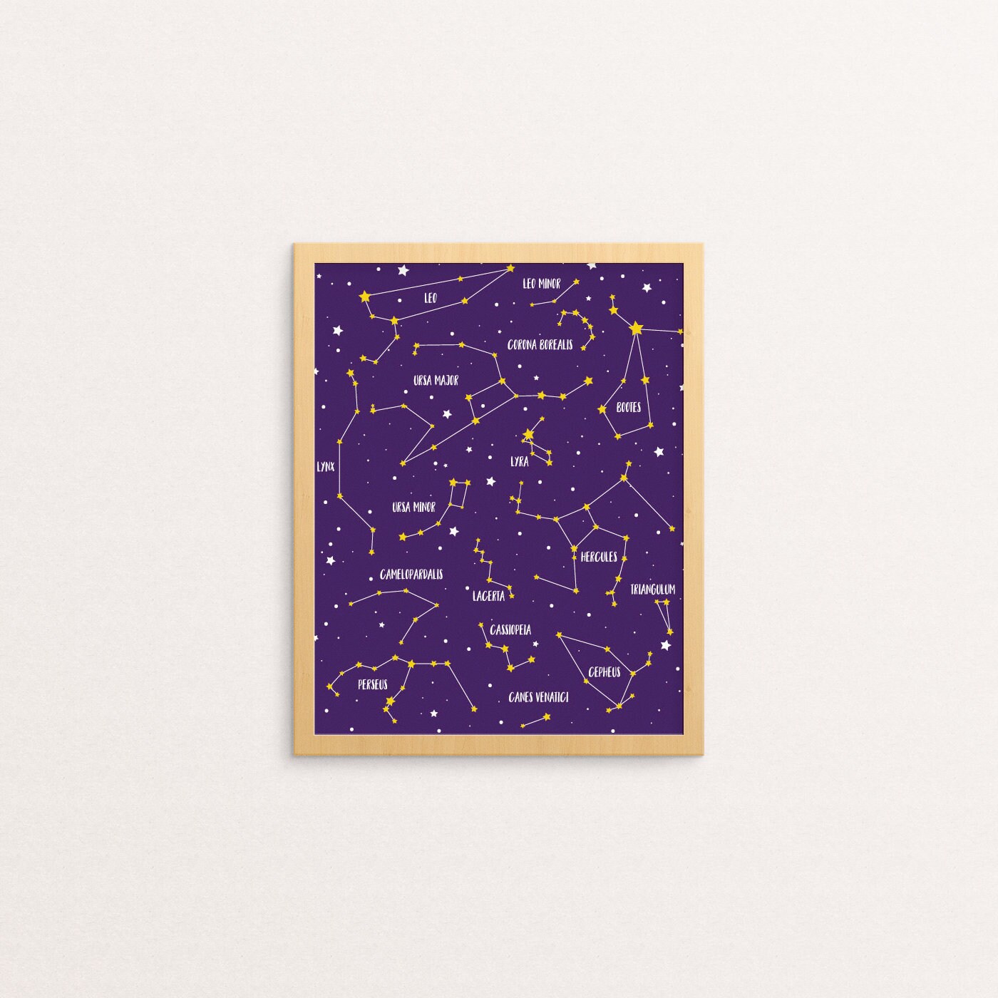 Star Map Constellation Print Constellations Printable Space Nursery ...