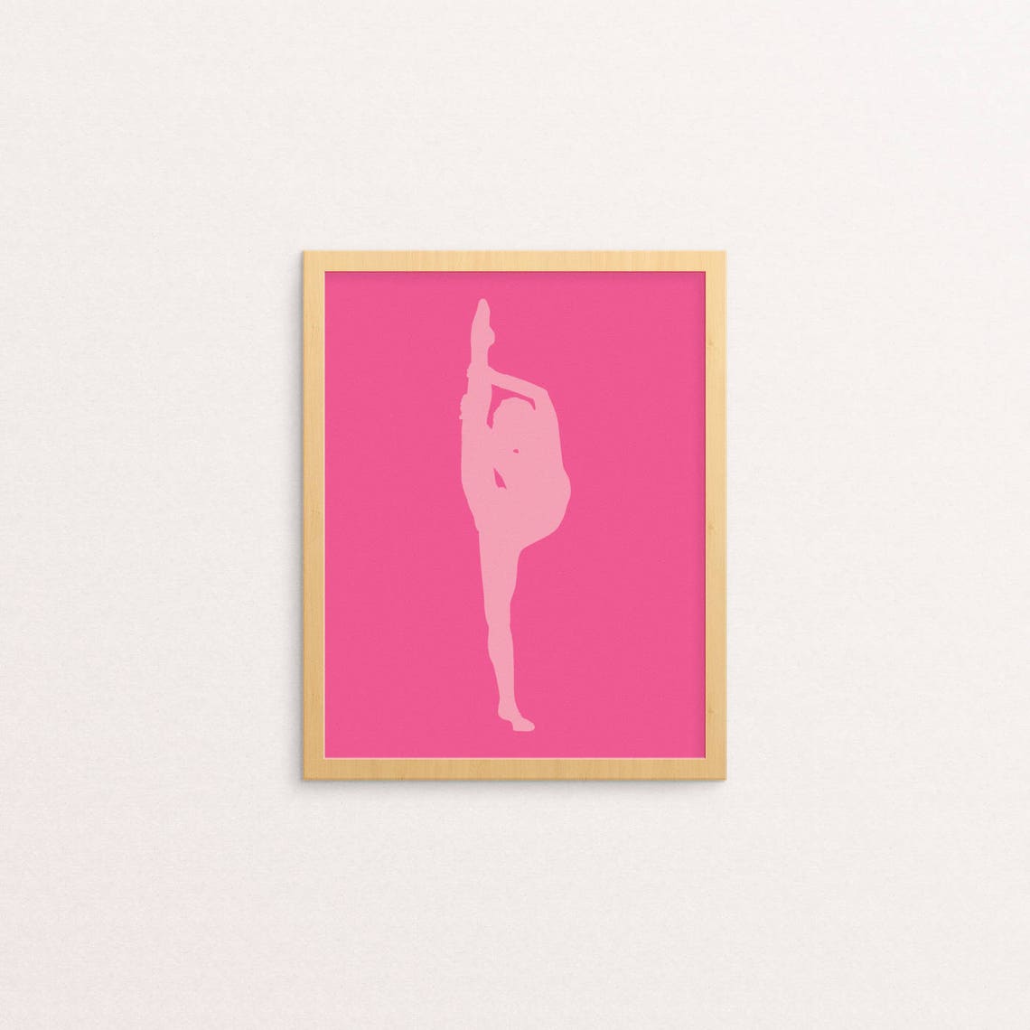 Dance Wall Art PRINTABLE | Pink Dancer Print | Girls Room | Girl Wall ...