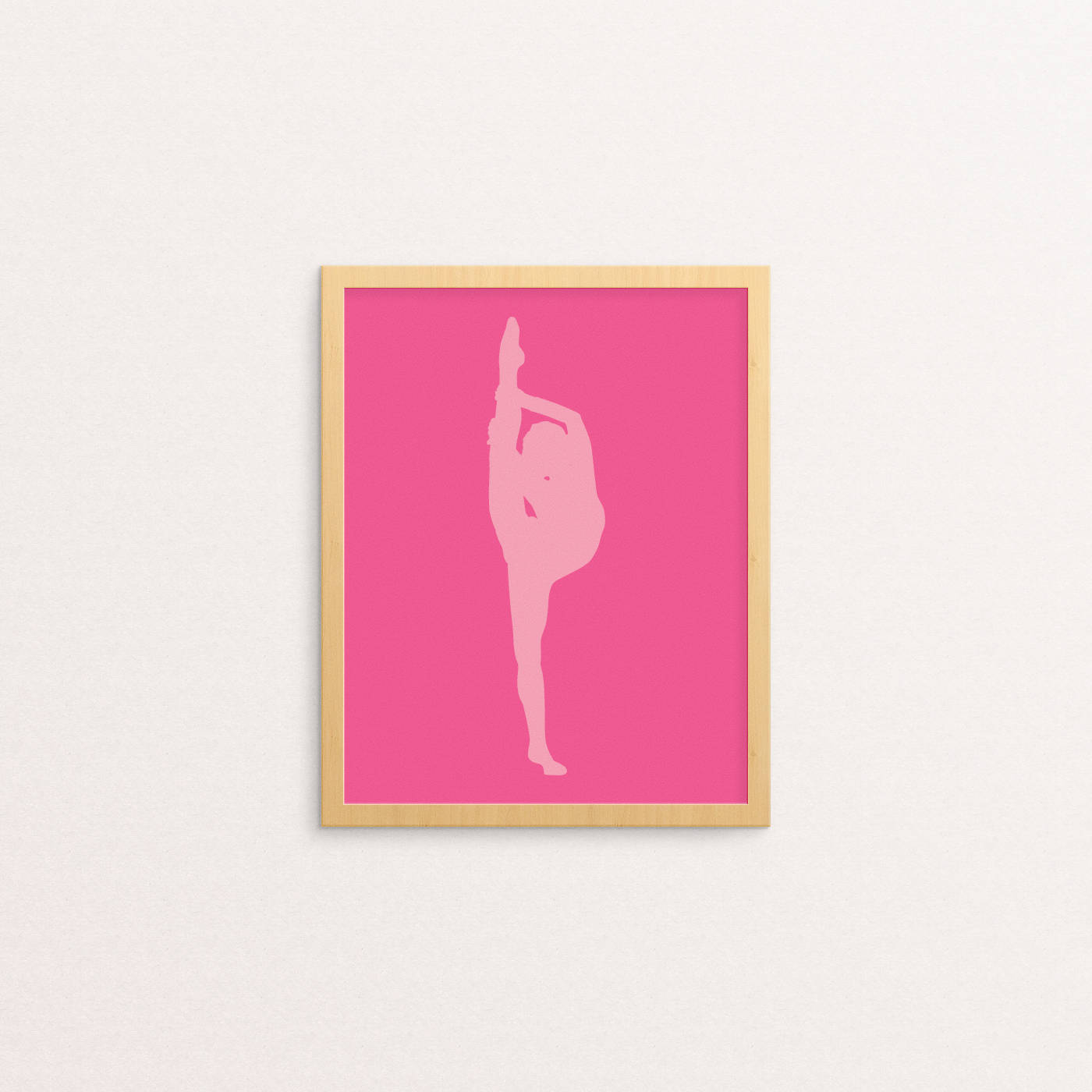 Dance Wall Art PRINTABLE | Pink Dancer Print | Girls Room | Girl Wall ...