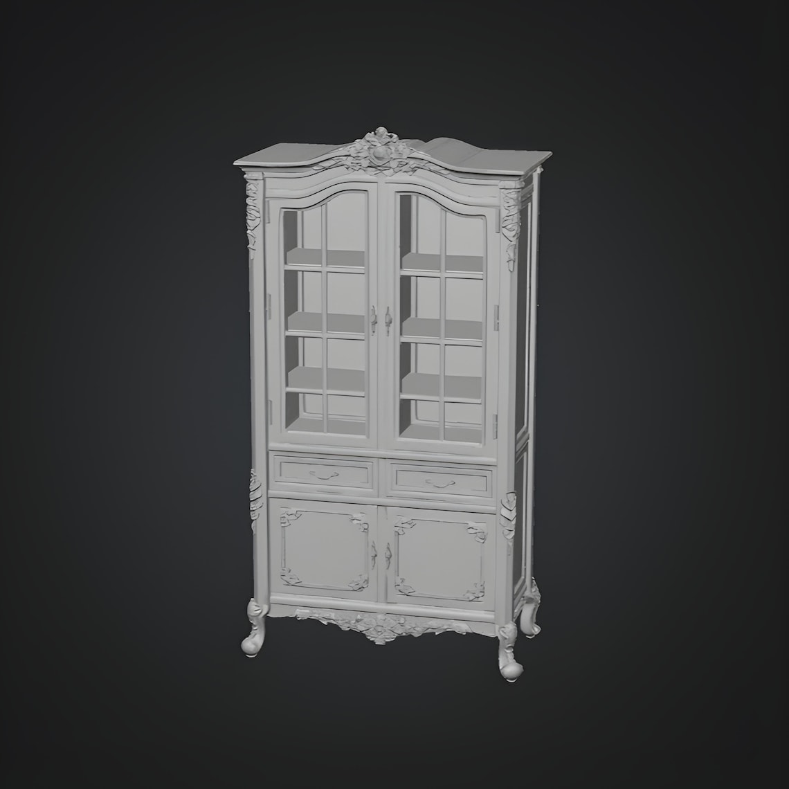 Dining Room STL Set – Classic Dining Furniture, Table Chair Sideboard ...