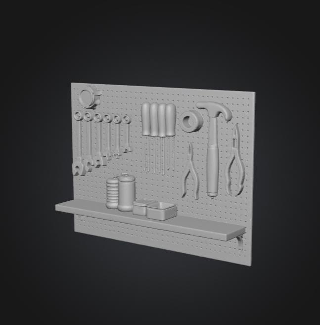 Garage Diorama STL – 90s Workshop Set, Printable Garage Props, 3D ...