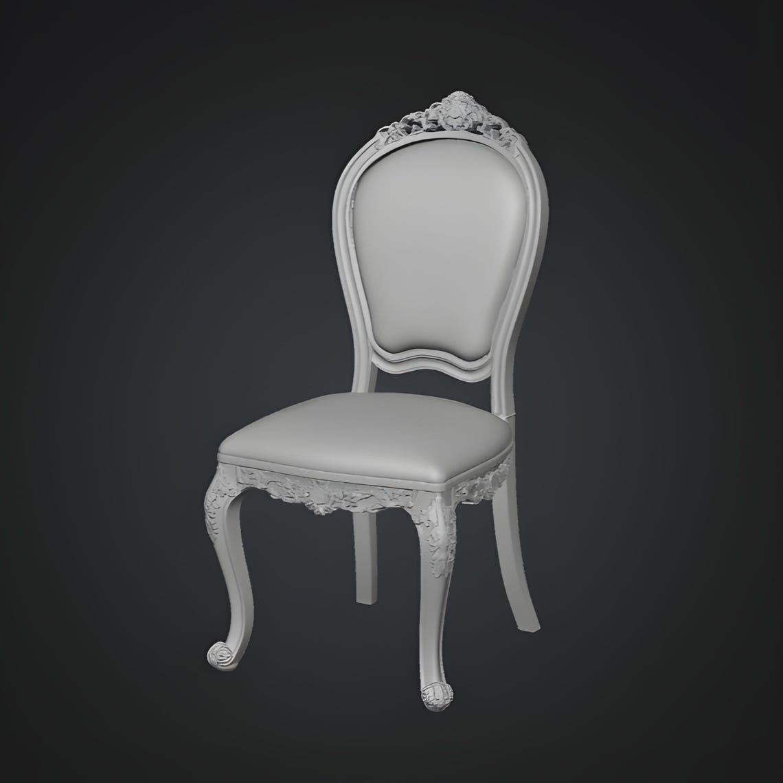 Dining Room STL Set – Classic Dining Furniture, Table Chair Sideboard ...