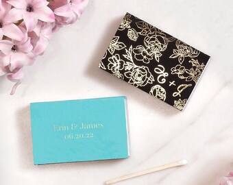 Personalized Floral Wedding Matchboxes Bespoke Custom | Etsy