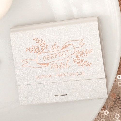 The Perfect Match Matchboxes Wedding Favors Wedding - Etsy