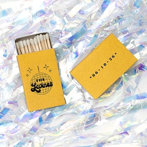 Custom Matchboxes Disco Ball - Wedding Favors, Wedding Matches, Wedding ...