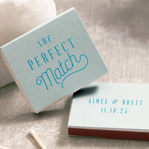 The Perfect Match Matchboxes Wedding Favors Wedding - Etsy