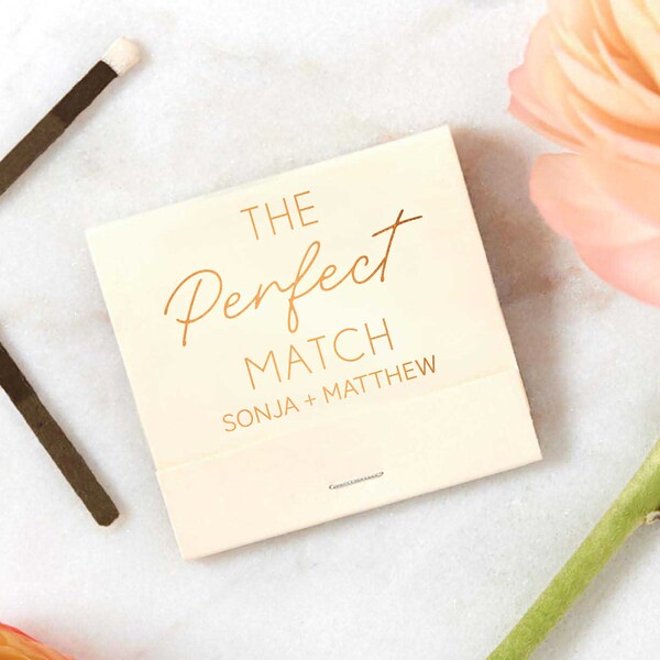 Wedding Matchbooks Perfect Match - Etsy