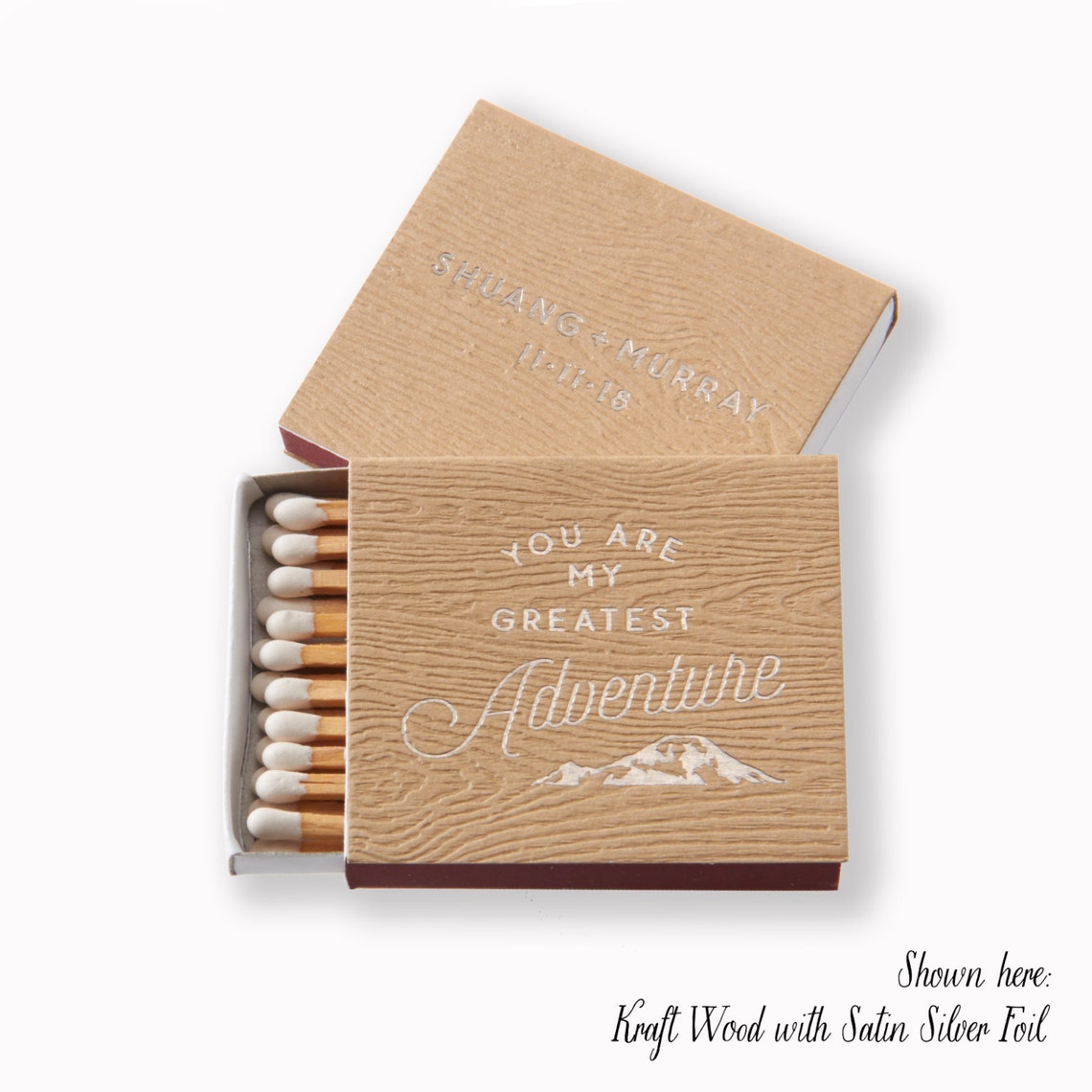 Custom Printed Matchboxes Greatest Aadventure Wedding Favor | Etsy