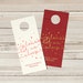 Personalized Please Let Us Sleep Door Hanger Wedding Favor, Goodie Bag ...