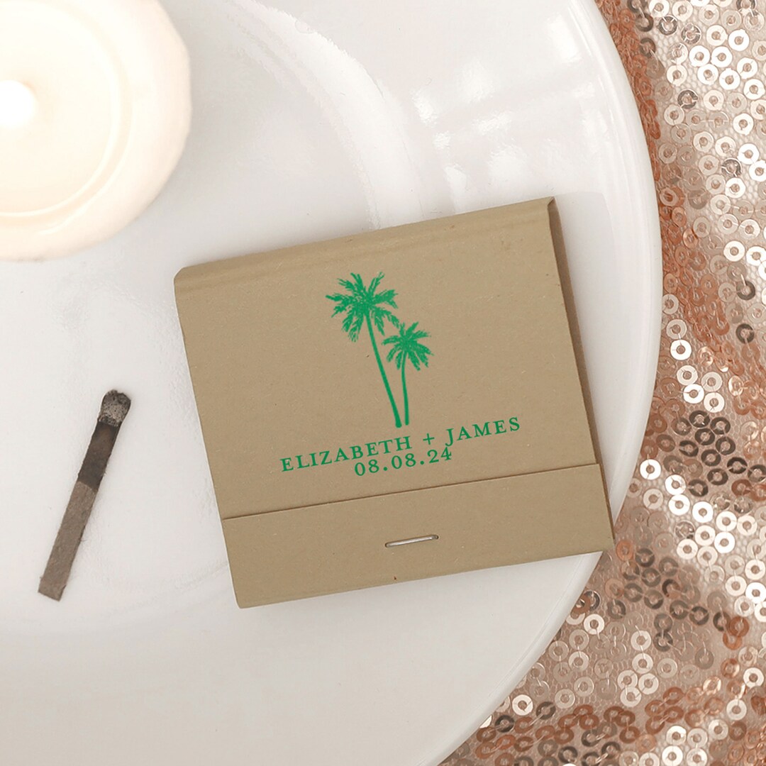 Romantic Beach Vibes Matchbooks Wedding Matchbook Wedding - Etsy