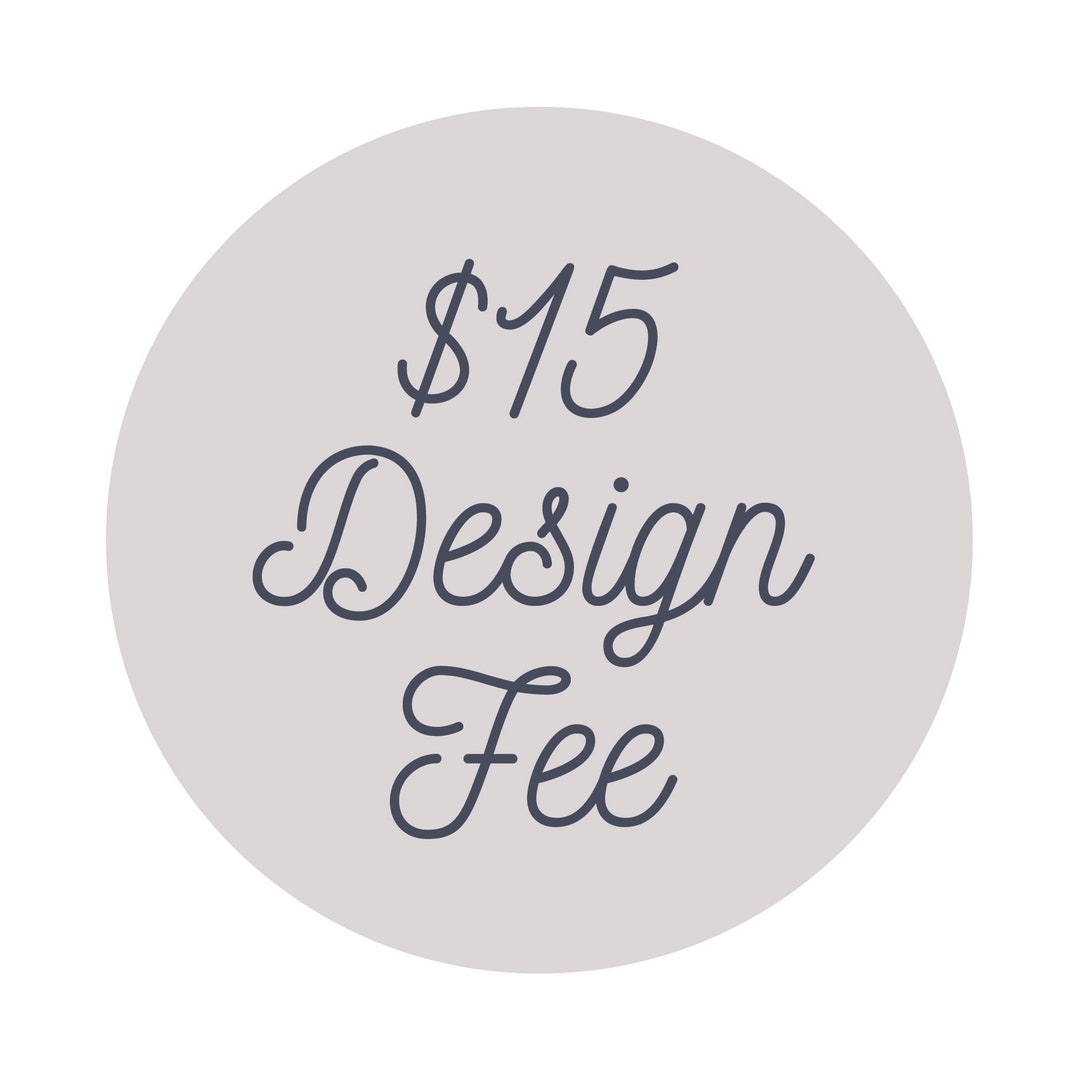 Design Fee - Etsy