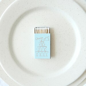 Champagne Tower Matchboxes - Wedding Favor Matches, Wedding Decor ...