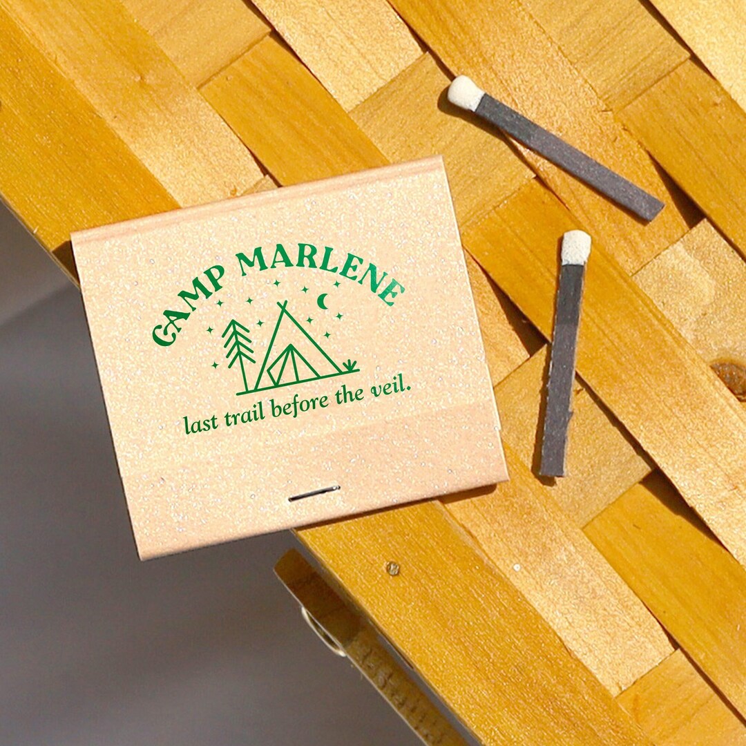 Camp Bachelorette Matchbooks Wedding Matchbook, Wedding Gift, Birthday ...