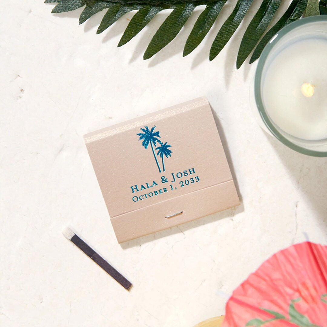 Romantic Beach Vibes Matchbooks Wedding Matchbook, Wedding Decor ...