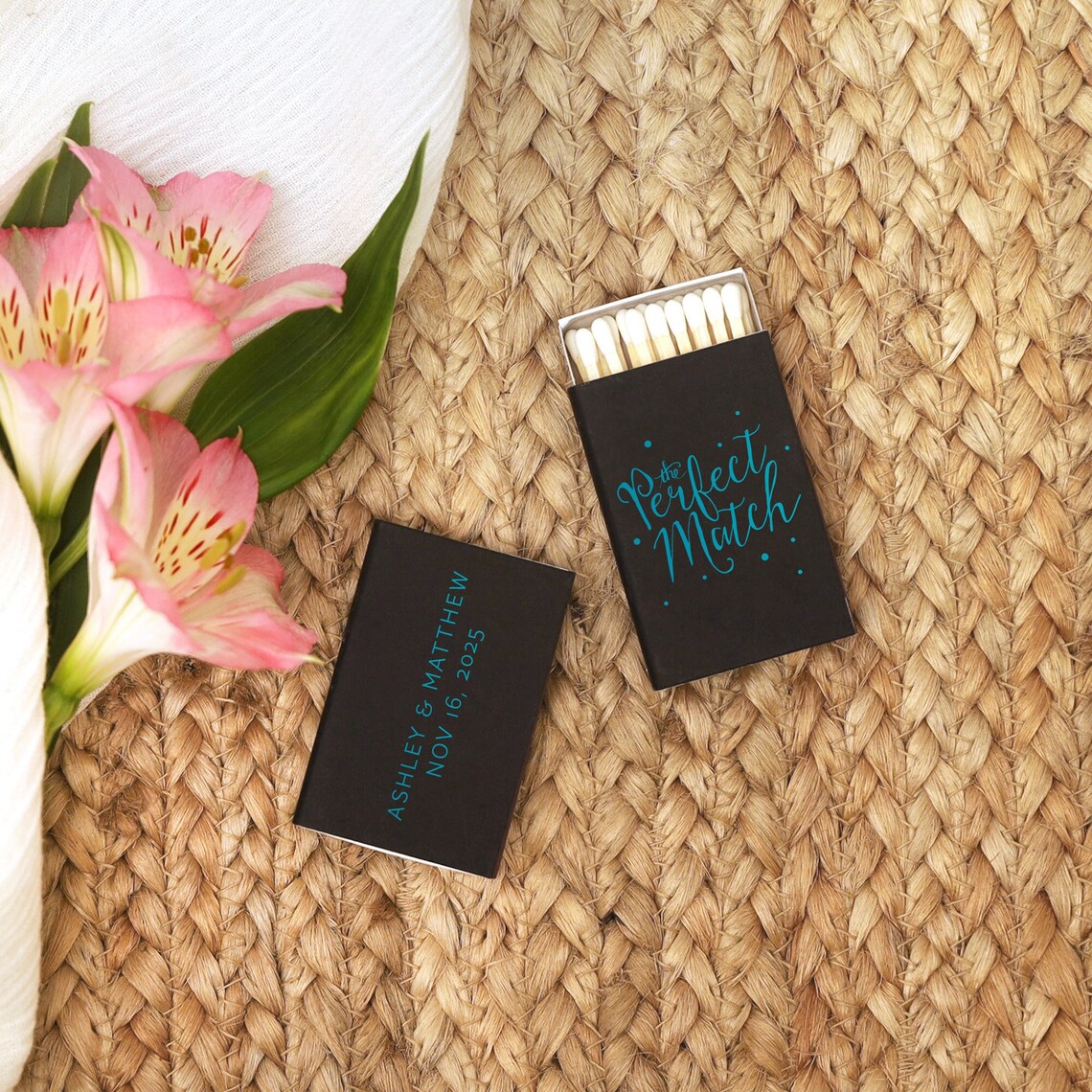 The Perfect Match Personalized Matchboxes With Polka Dots - Etsy