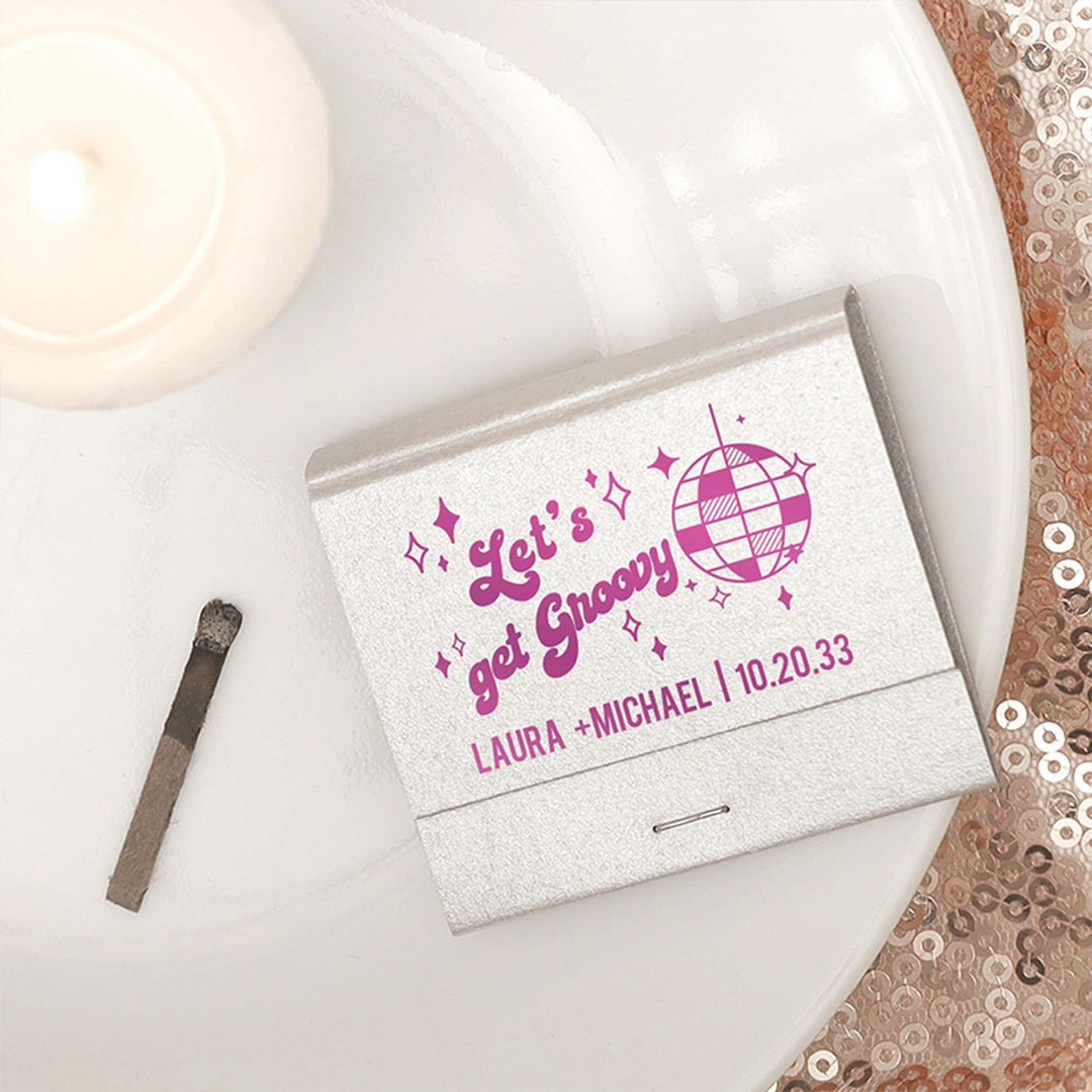 Disco Night Matchbooks - Wedding Matchbook, Wedding Decor, Wedding Gift ...