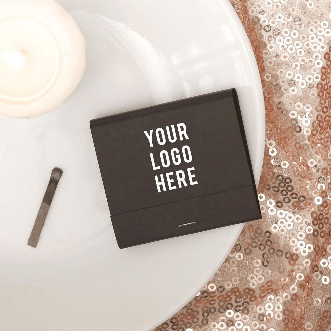 Your Logo/custom Art on 30 Strike Matchbooks - Personal Logo Matches ...