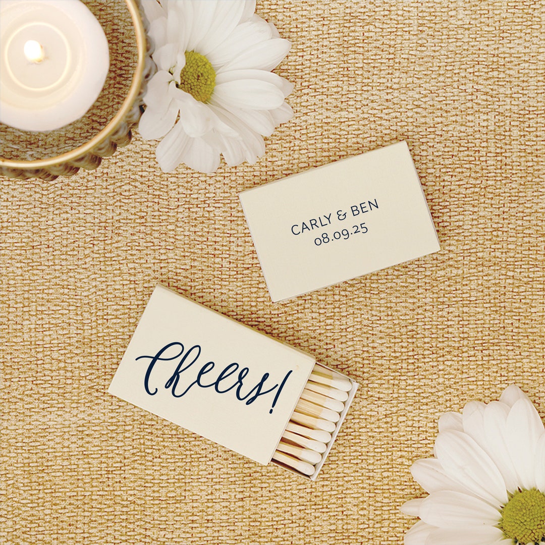 Cheers Custom Party Matchboxes Wedding Favor Matches, Wedding Decor ...