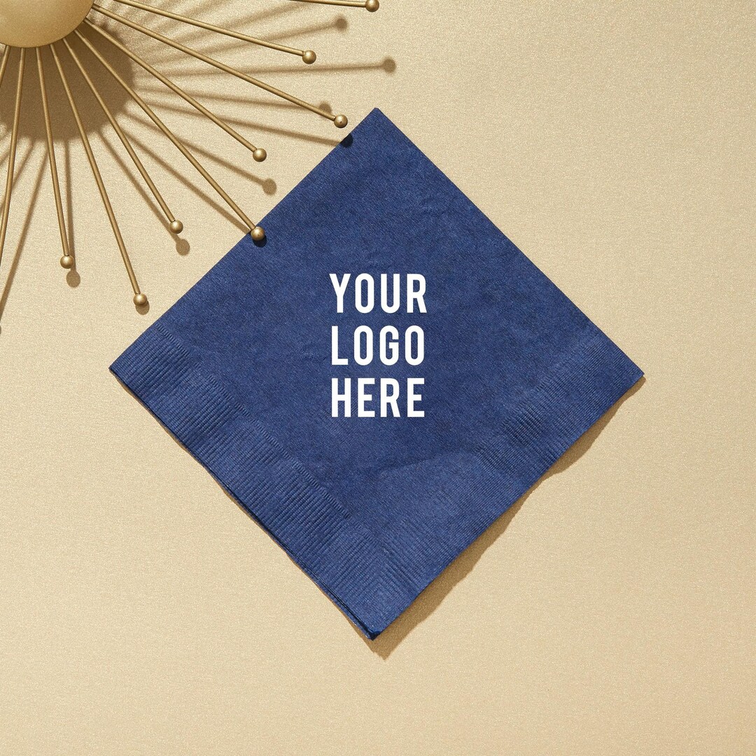 Your Logo/custom Art on Napkins - Corporate Napkins, Wedding Napkins ...