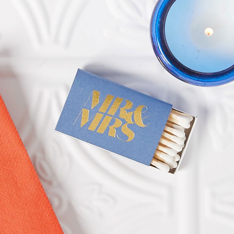 Custom MR & MRS Matchboxes Wedding Favor Matches Wedding - Etsy