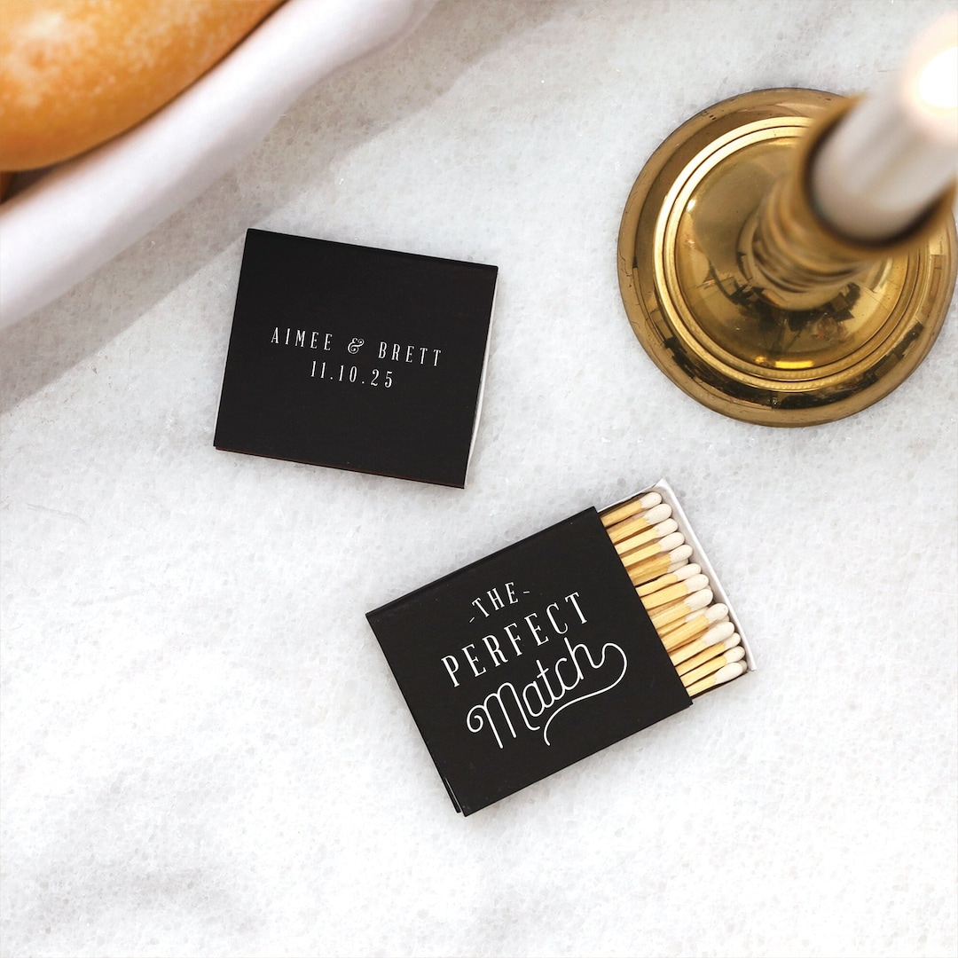 The Perfect Match Matchboxes - Wedding Favors, Wedding Matches, Wedding ...