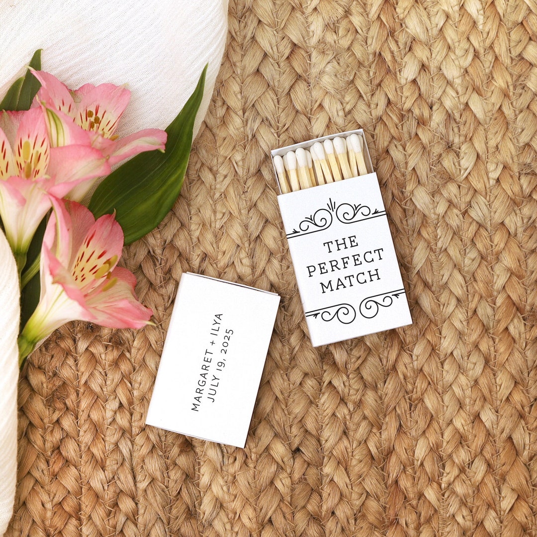 Personalized the Perfect Match Matchboxes Scroll Artwork - Etsy