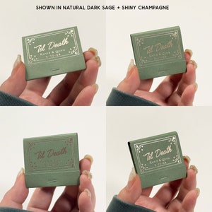 Custom Matchbooks 'til Death Matchbook Wedding Favor, Wedding Matches ...