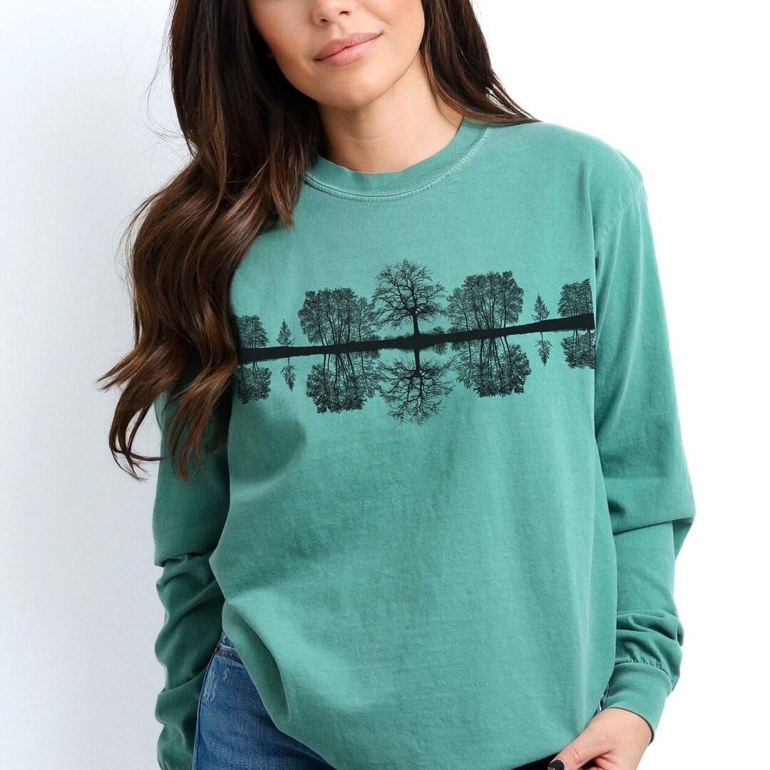 Reflection Shirt, Tree Shirt, Naturecore Shirt, Nature Shirt ...