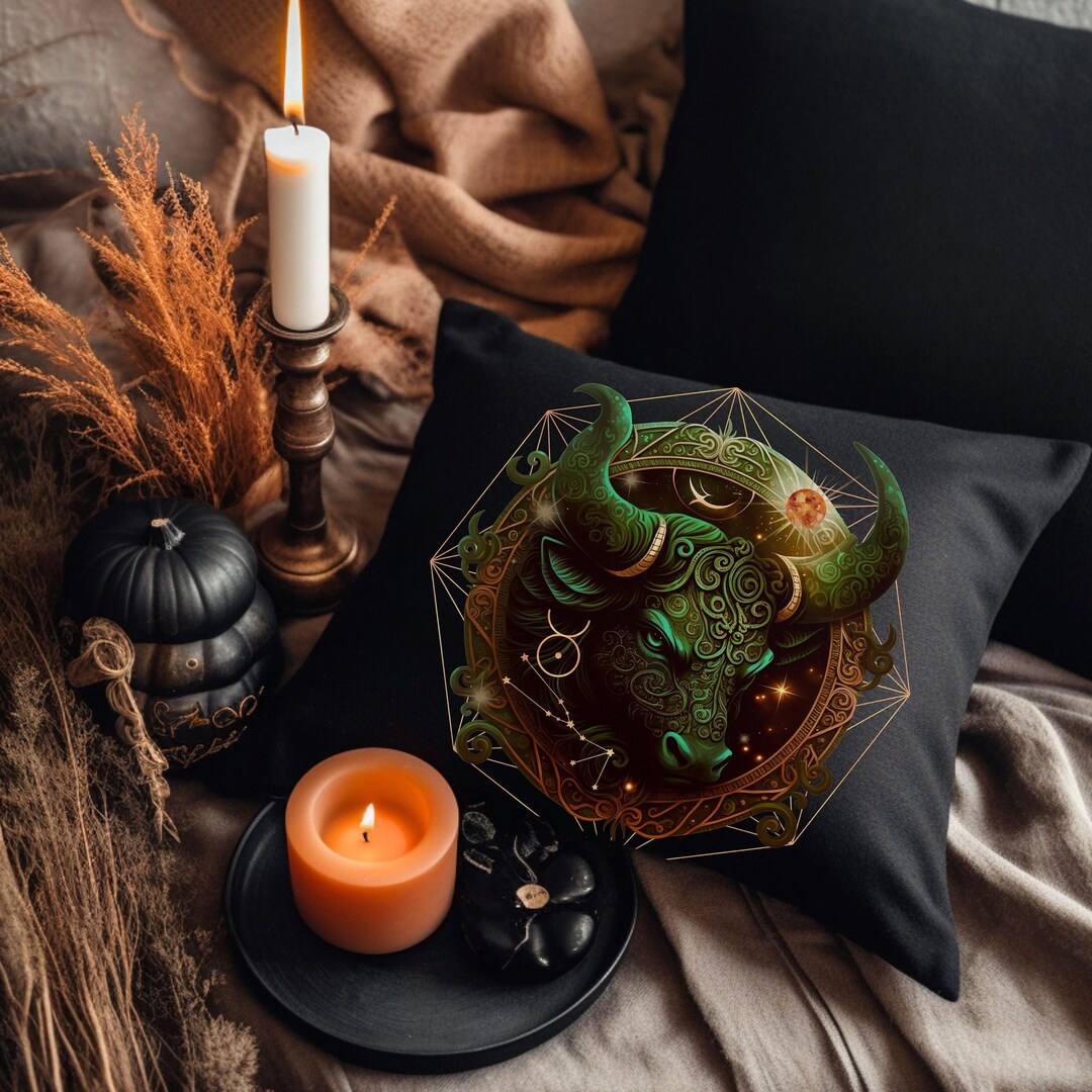 Taurus Pillow Cover, Taurus Home Decor, Best Taurus Gift, Taurus Decor ...