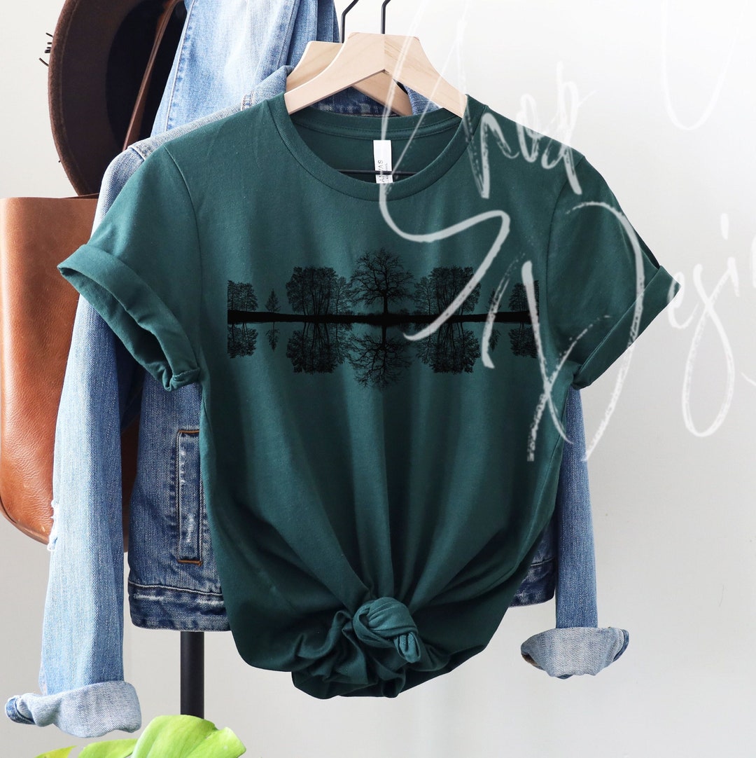 Reflection Shirt, Tree Shirt, Naturecore Shirt, Nature Shirt ...