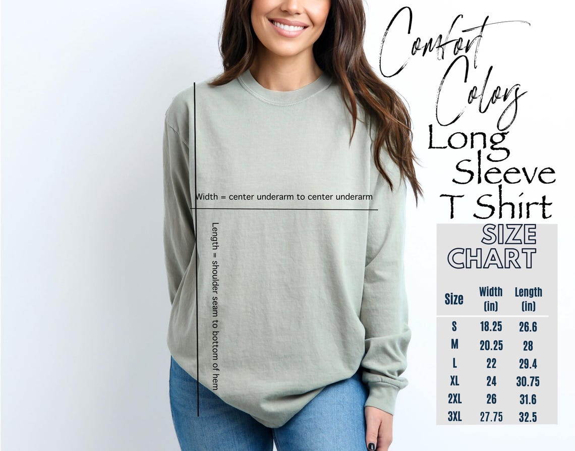 Snow Tree Long Sleeve Comfort Colors ® T Shirt, Wintercore Minimalist ...