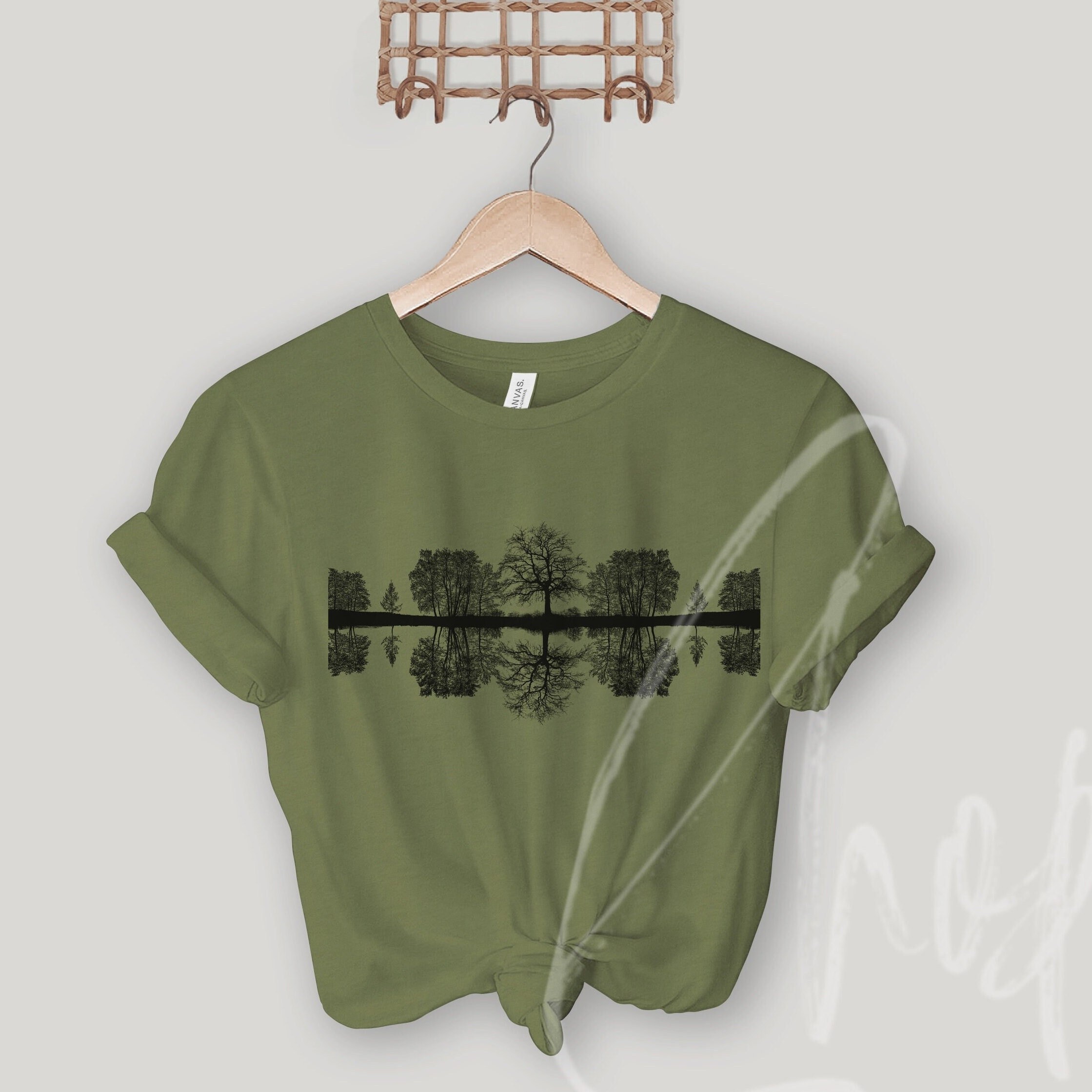 Reflection Shirt, Tree Shirt, Naturecore Shirt, Nature Shirt ...