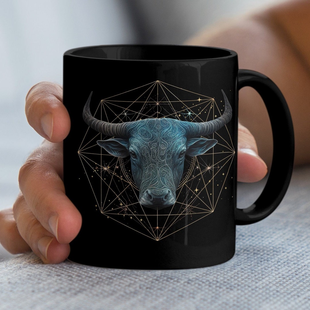 Taurus Mug, Taurus Coffee Cup, Taurus Zodiac Sign Mug, Taurus Sign ...