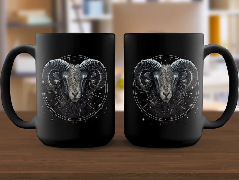Aries Mug Aries Star Mug 15 Oz Zodiac Sign Mug Aries Gift - Etsy