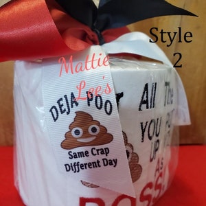 2 Different Styles (pick 1) Monogrammed Funny Toilet Paper. for All the ...