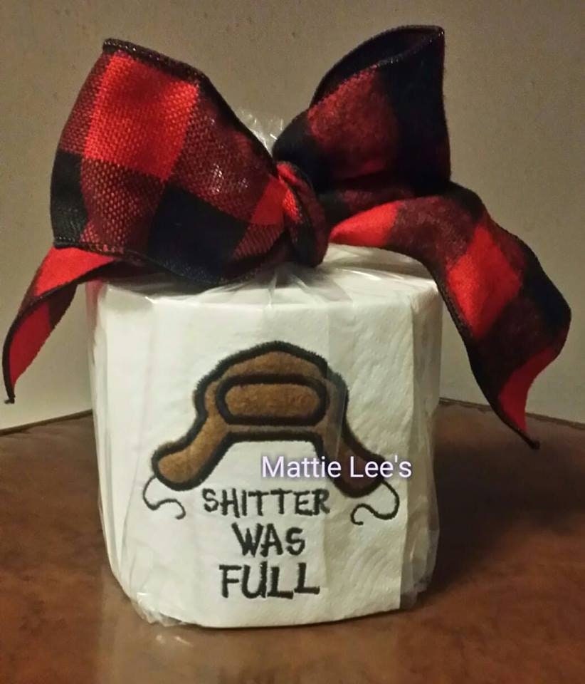 Shitter Was Full. Eddie. Toilet Paper Poop Hunter Gun Gag - Etsy