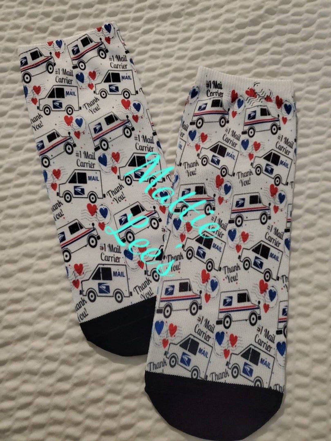USPS - Postal Mail Carrier - Custom Adult Dress Ankle Socks - Mail ...