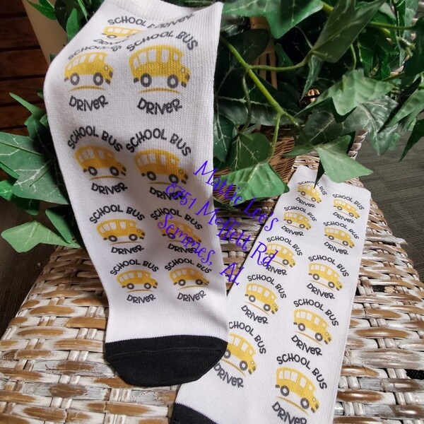 Bus Driver Socks - Etsy Australia
