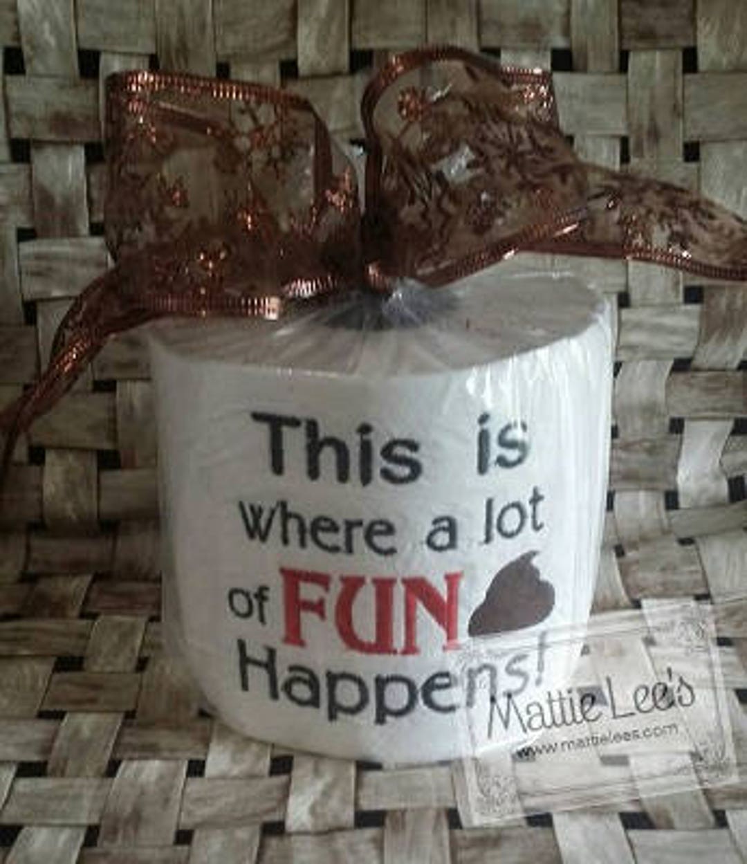 This is Where Alot of Fun.......monogrammed Toilet Paper, Gag Gift ...