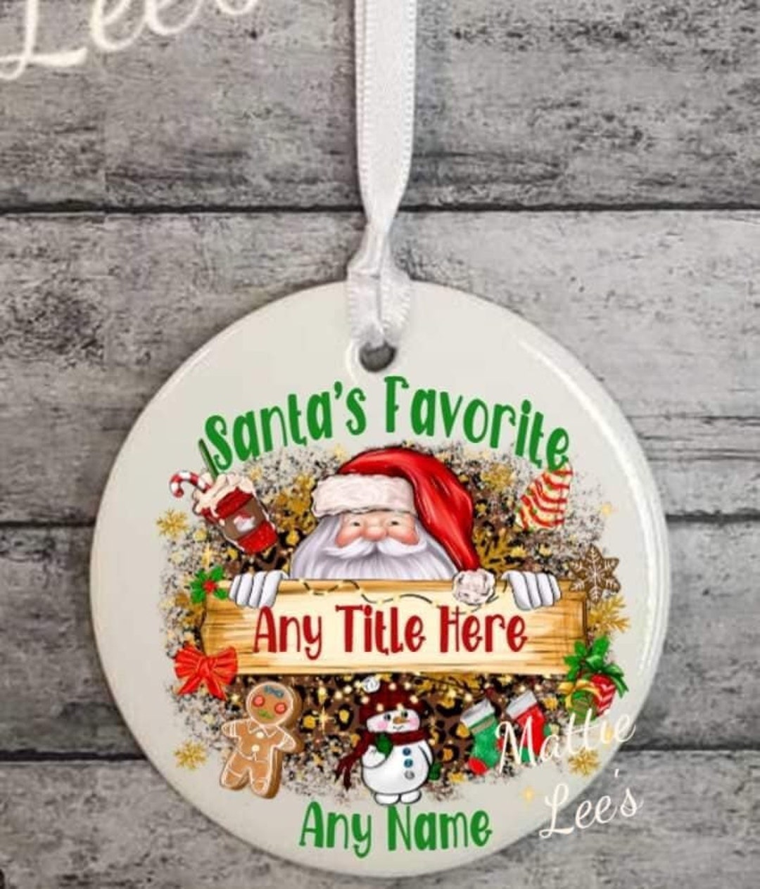Santa's Favorite Anything. Personalized This the Profession, Title or ...