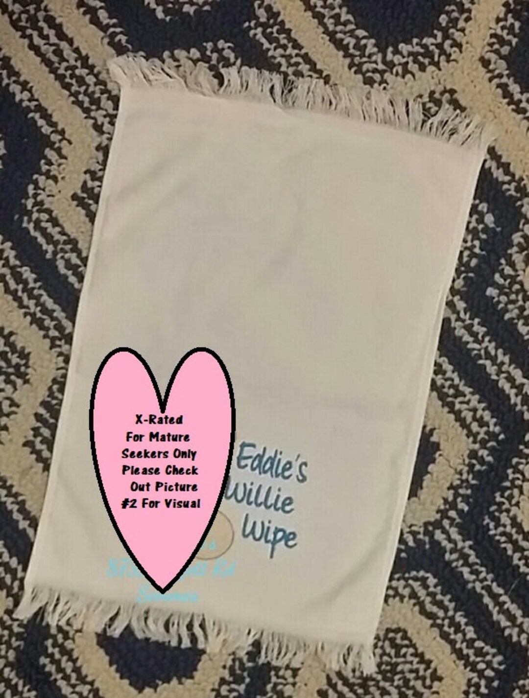 After Sex Towel Willie Wipe Monogrammed Gag T Etsy
