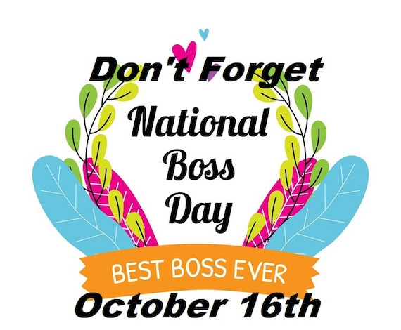 National Boss Day Oct 16