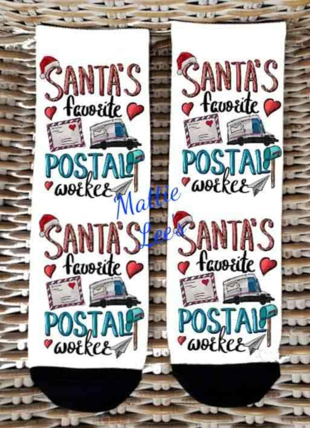 USPS - Postal Mail Carrier - Santa's Favorite Postal Worker - Mail ...