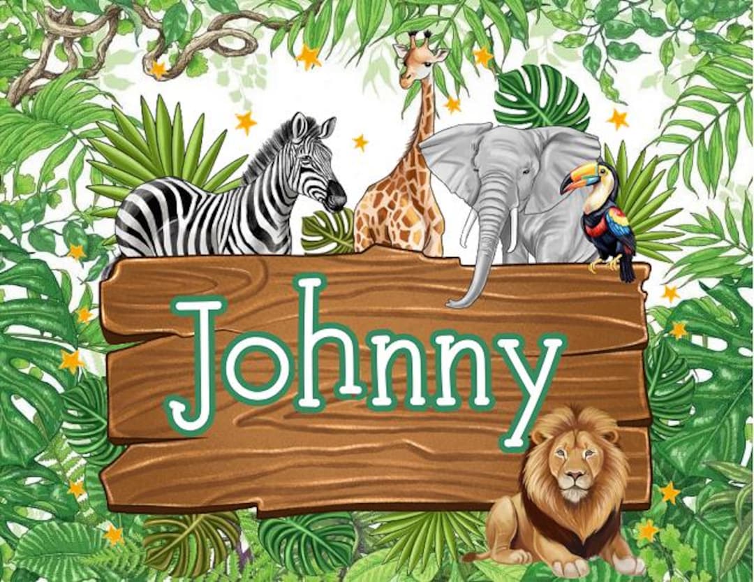 Personalized Zoo Animal Name Puzzle – Kids Easter Gift - Etsy