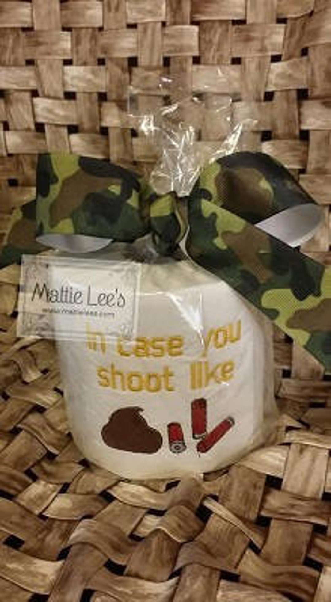 In Case You Shoot Like....... Toilet Paper, Poop, Hunter, Gun, Gag Gift ...